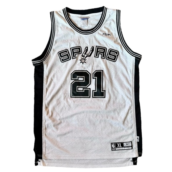Reebok | Shirts | Vintage Reebok Tim Duncan Jersey | Poshmark